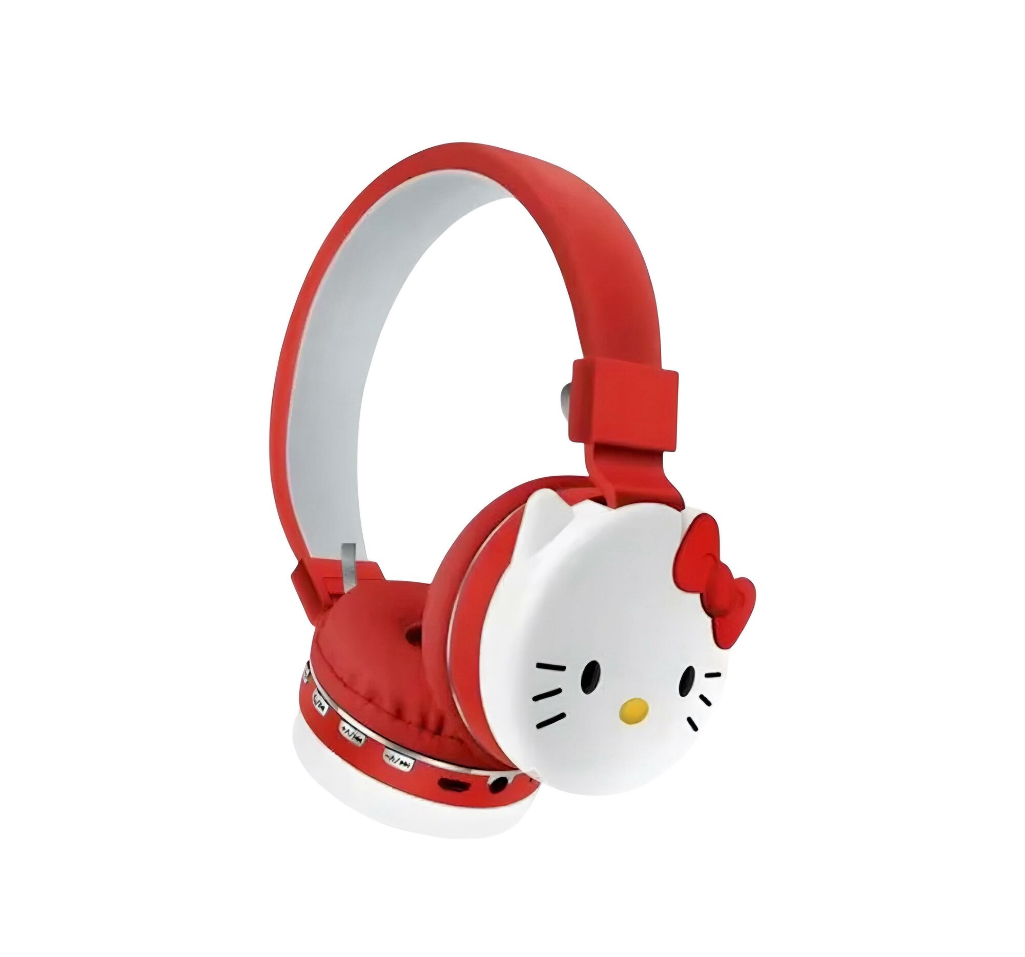 Детские беспроводные наушники Hello-kitty красные