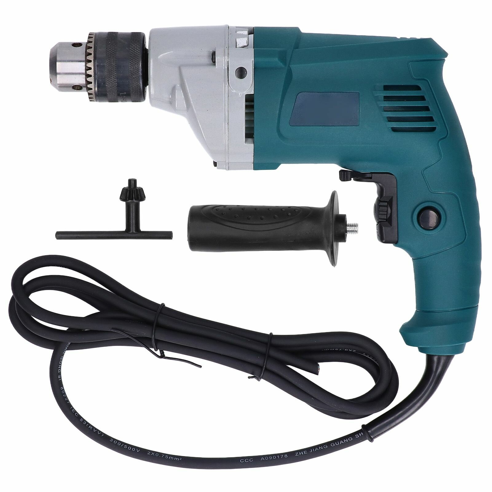 Сетевая дрель 1080 Вт, реверс, многофункциональная