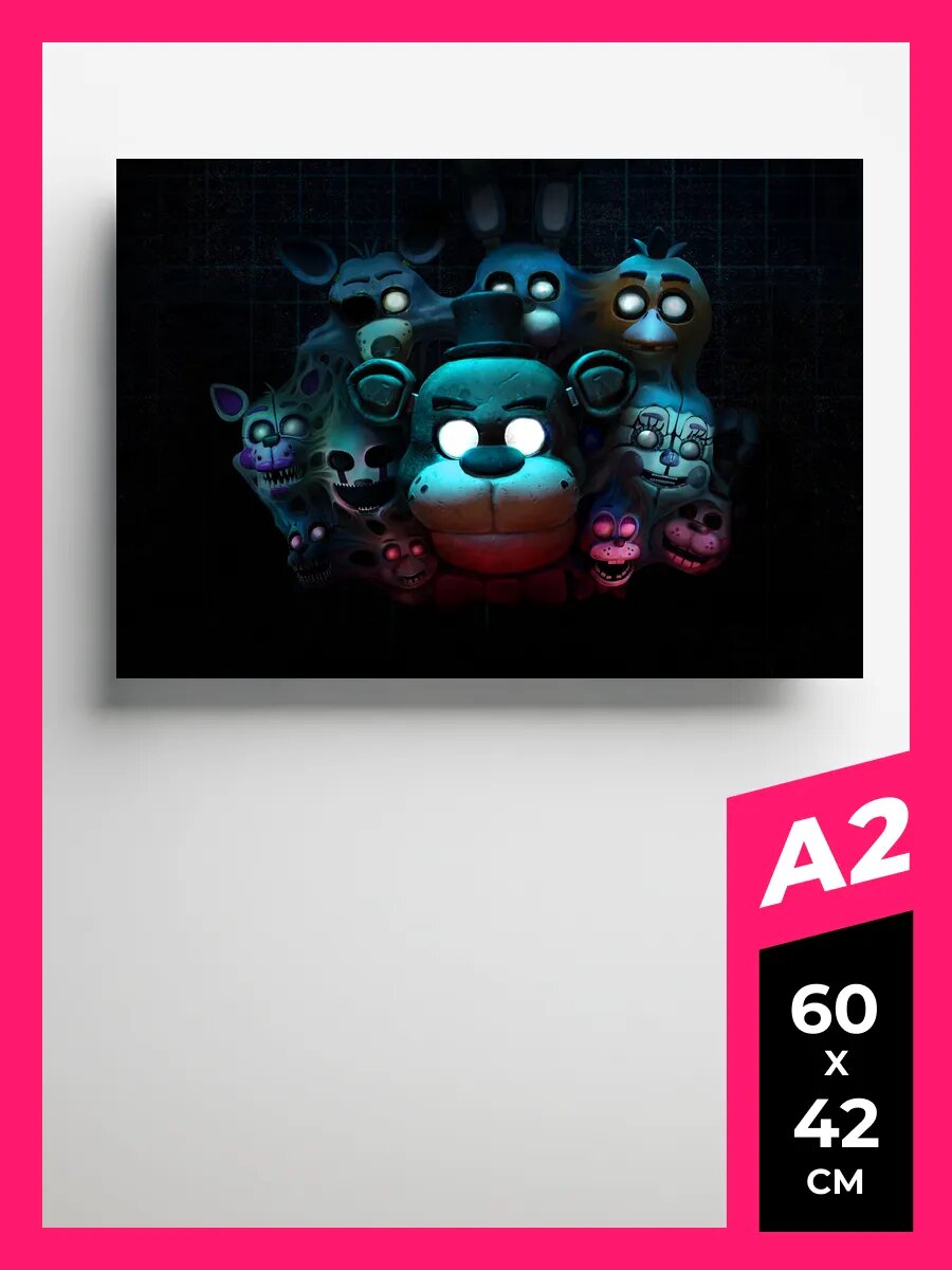 Постеры фнаф и плакаты FNAF Five Nights at Freddy’s 81, матовая фотобумага премиум качества