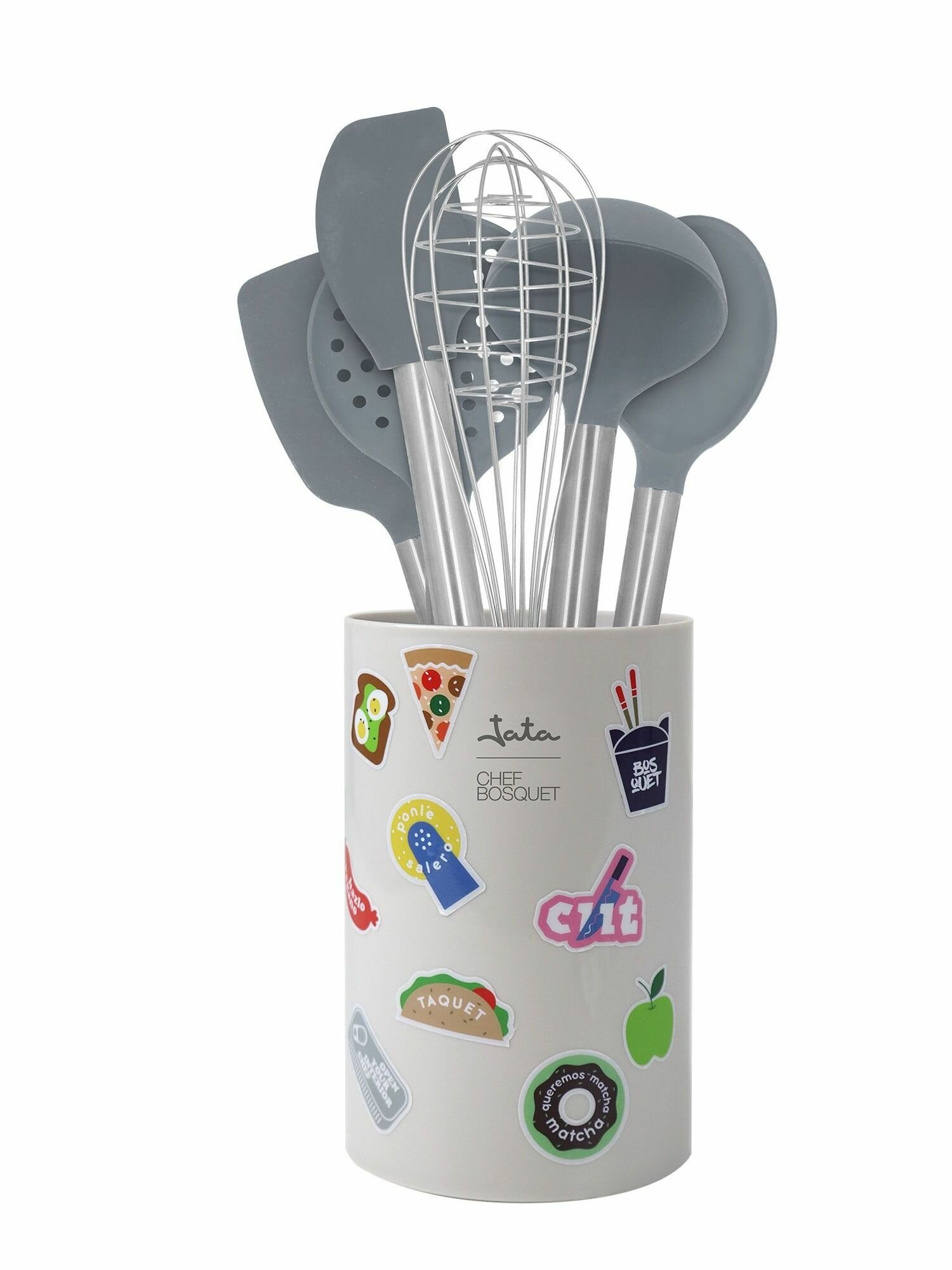 Набор кухонных аксессуаров 6 предметов с подставкой Jata (Испания)