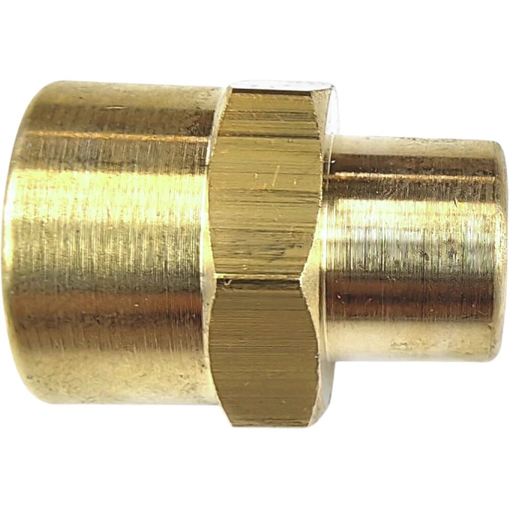 Муфта латунная переходная пневмо 1/2" ВР х 1/4" ВР Профитт, Изделие выполнено из латуни марки