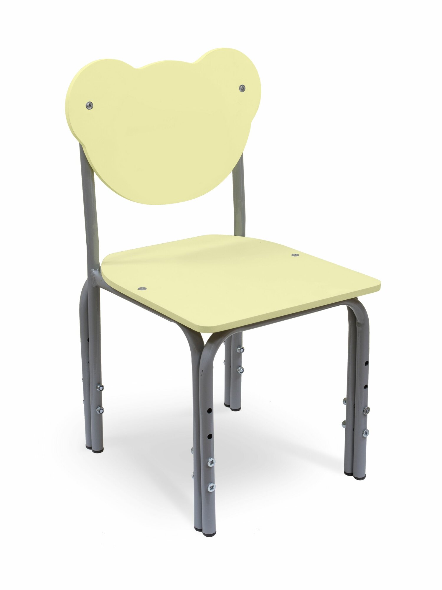 Стульчик детский растущий; спинка Стандарт Желтый