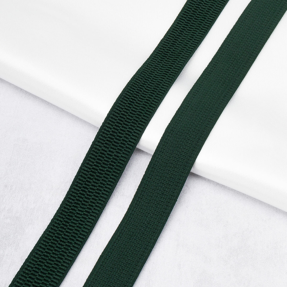 Резинка для шитья эластичная помочная, ширина 3,6 см, цвет зеленый, длина 20 м