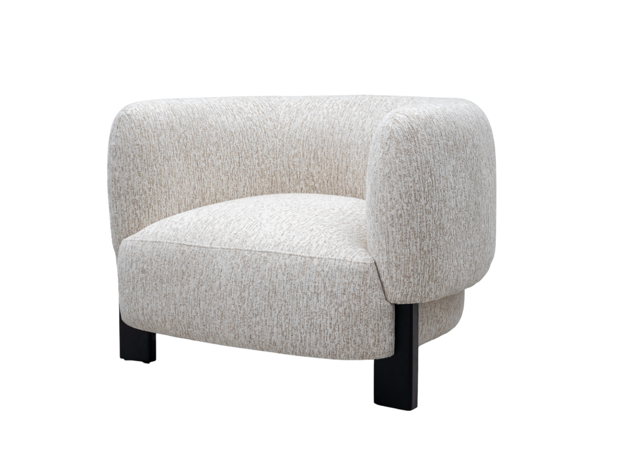 Кресло Biart, Каркас - березовая фанера, Наполнитель - ППУ, Пружины, Ножки - каучуковое дерево, Обивка - ткань (состав: