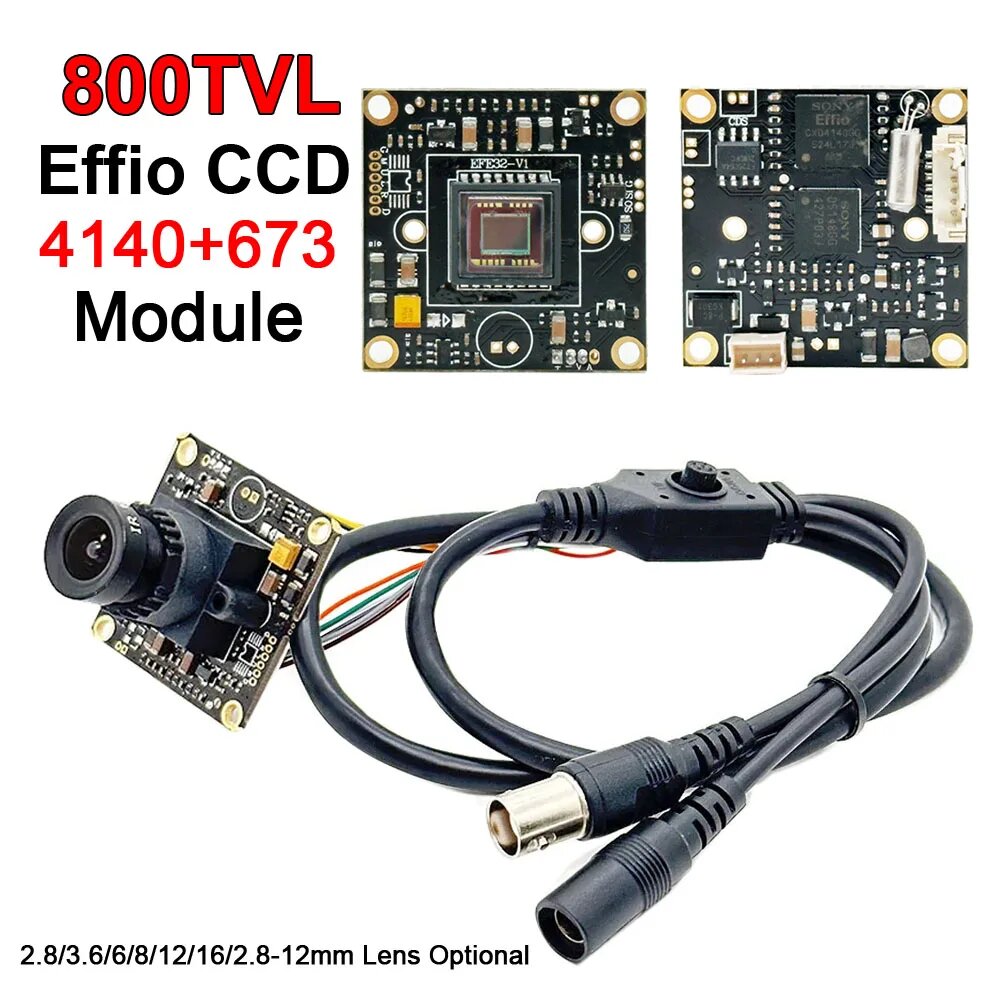 Модуль камеры видеонаблюдения Effio CCD 800TVL