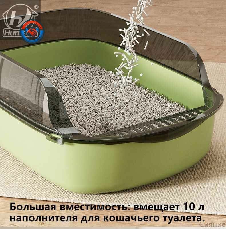 Домашний туалет для кошек и собак, закрытый лоток с крышкой и дверцей, угловой унитаз для животных, контроль запаха, легкая чистка