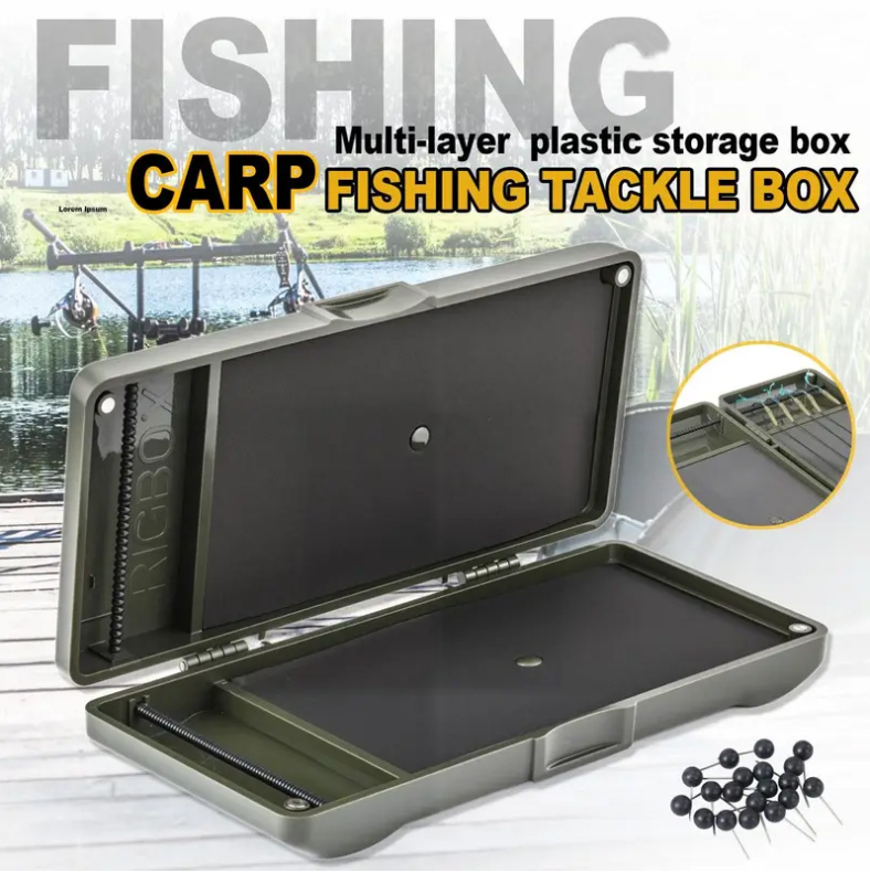 Поводочница карповая на магнитах Mini Rig Box Safe для готовых поводков Carp Rig Box , 34.5*11*3.5 CM