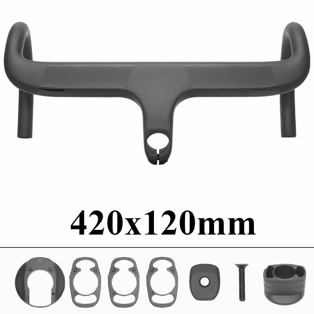 Vitchey полностью карбоновый шоссейный велосипед интегрирован руль. Внутренняя проводка руля. Оснащен прокладкой и диаметром 28,6 мм