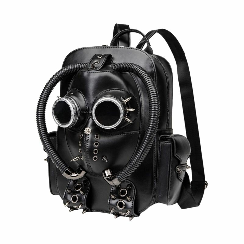 Европейский и американский панк-рюкзак большой вместимости в готическом стиле