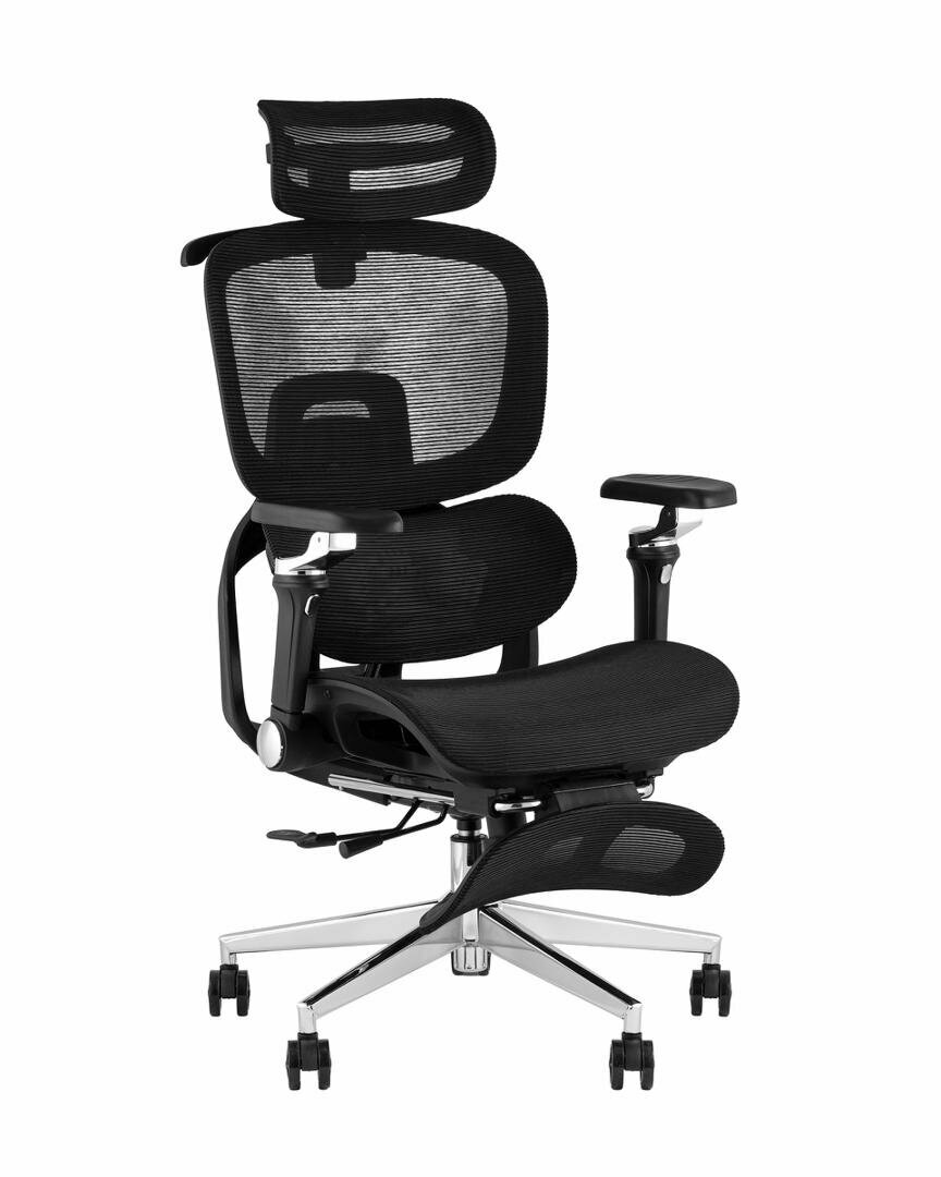 Офисное кресло TopChairs Кресло офисное TopChairs Prodigy с оттоманкой черный арт. УТ000041699