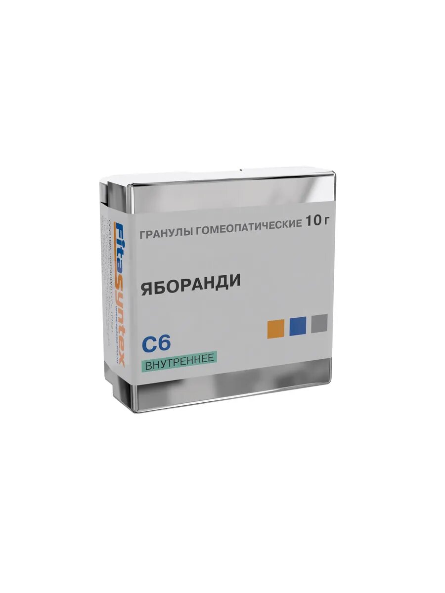 Яборанди С6, гранулы гомеопатические моно, 10 грамм , Фитасинтекс