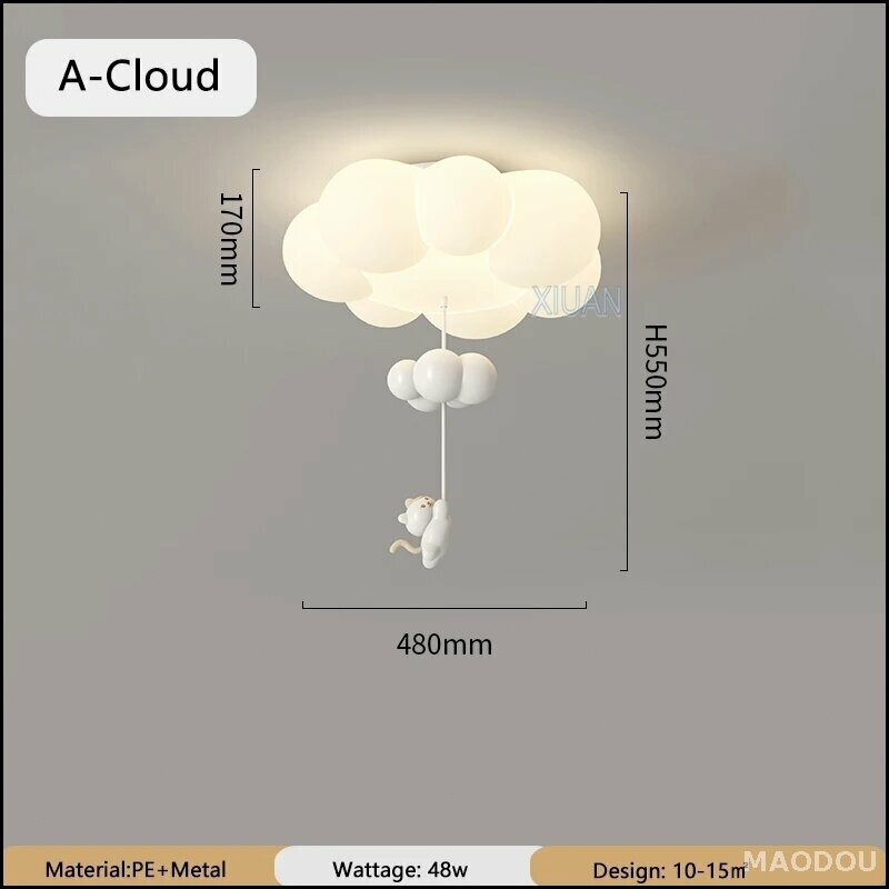 Потолочный светильник XIUAN для детской комнаты, A, RC Dimming, AC 220V-240V