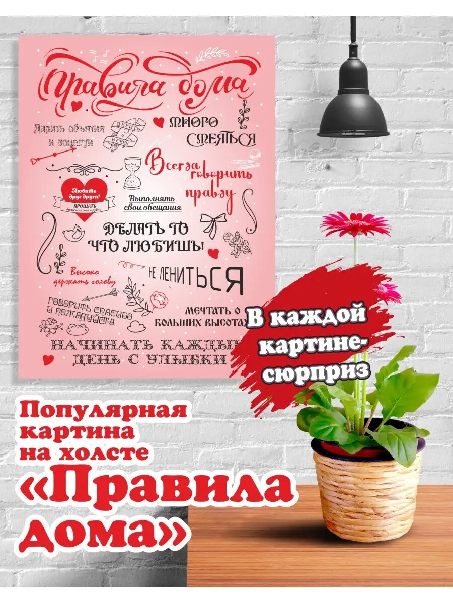 Картина Правила Дома