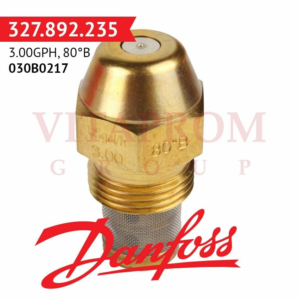 Форсунка Danfoss 3.00GPH, 80B, 030B0217 — фото 1