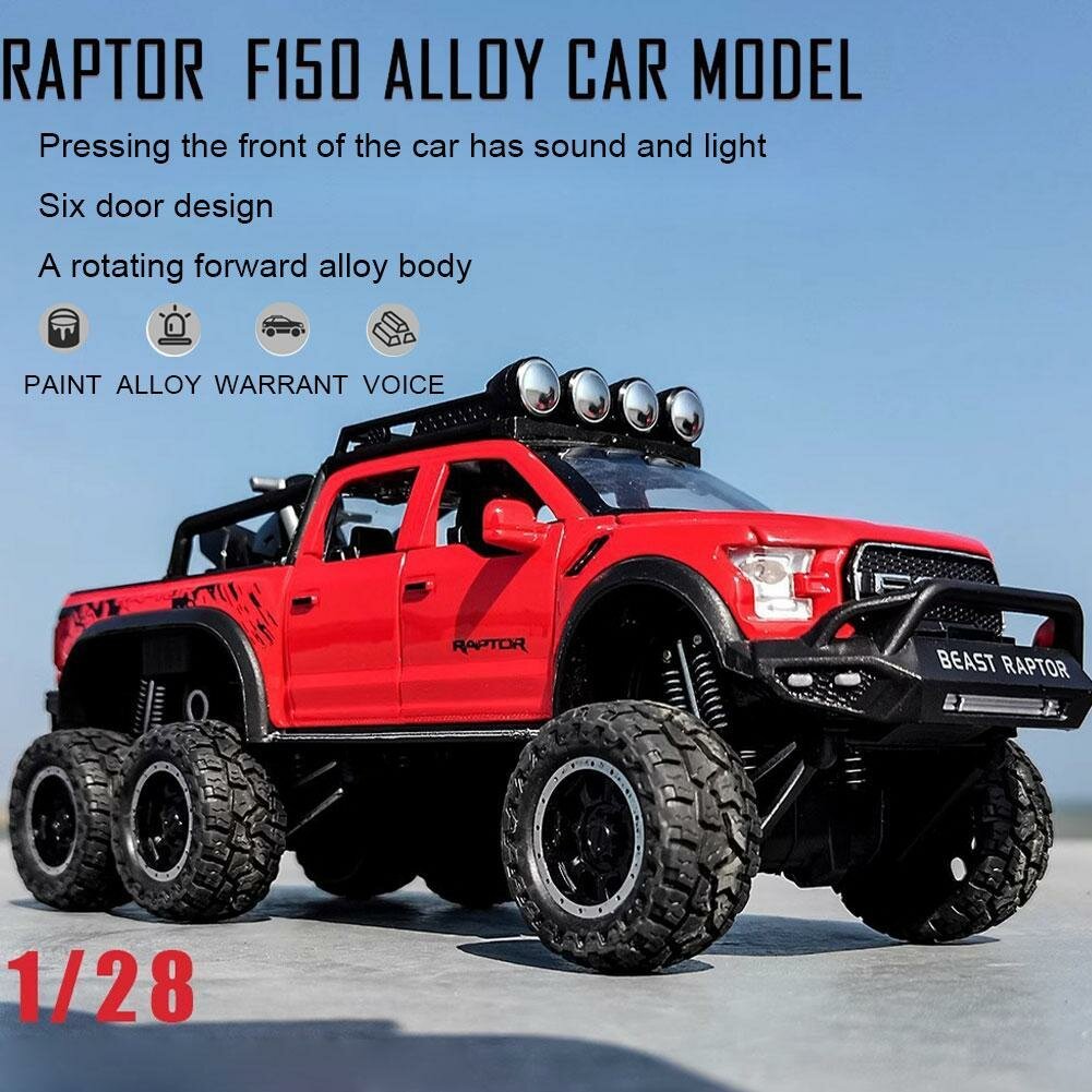 Модель автомобиля Ford F-150 Raptor 1:24, литая металлическая копия