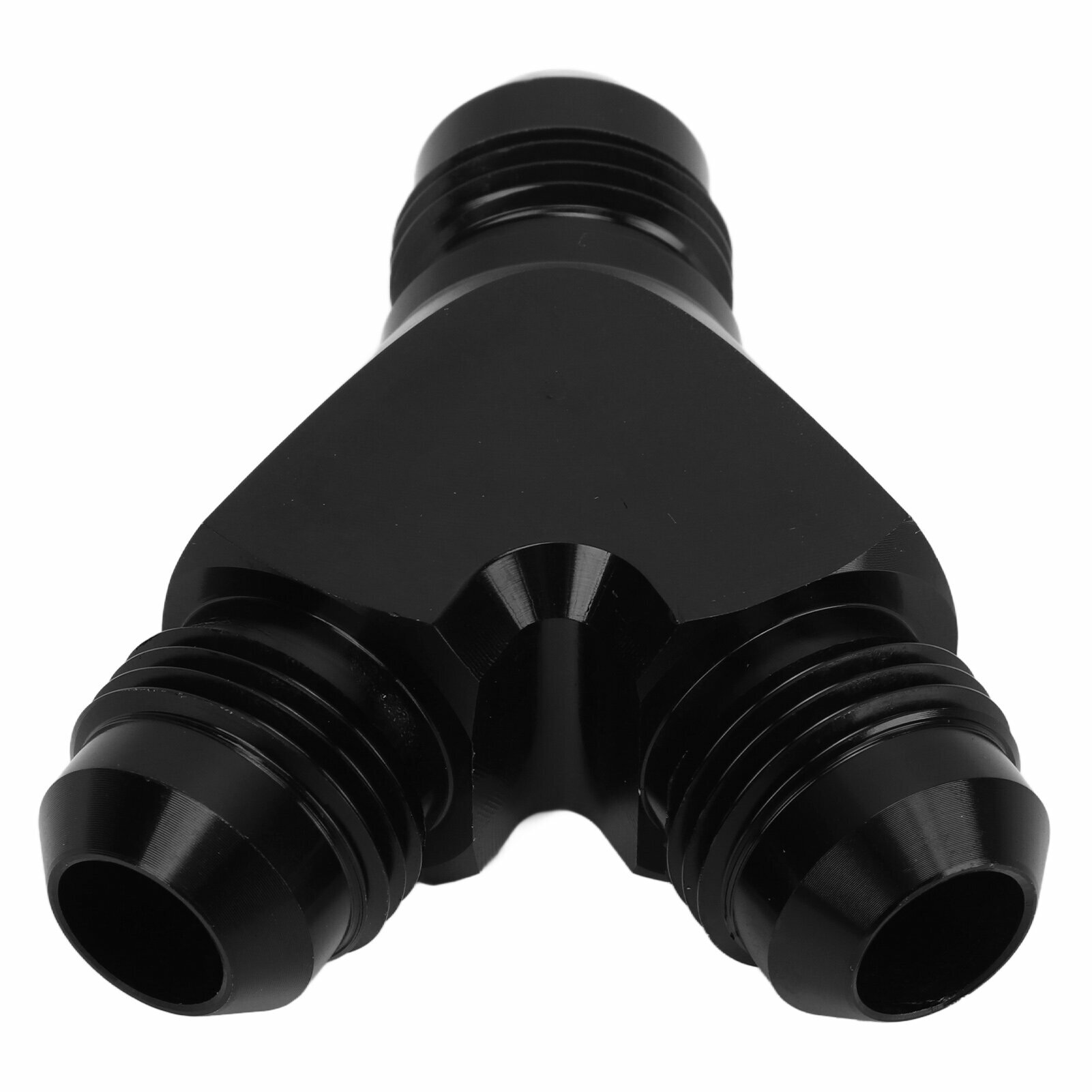 Разветвитель Coupler Union Fitting Splitter с черным анодированным покрытием для топливных шлангов 8AN, герметичный адаптер Y-образный