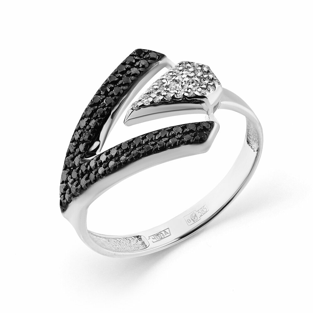 Кольцо, белое золото, 585 проба, бриллиант