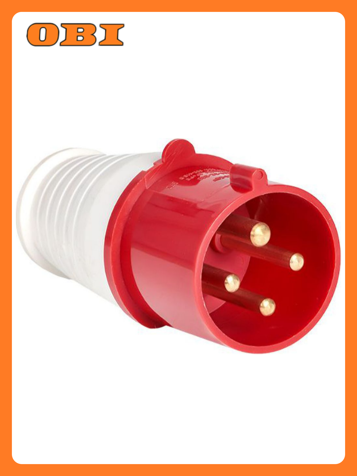 Вилка сетевая EKF PROxima, пластик, 3P+PE, 380В, 32A, IP44, белая