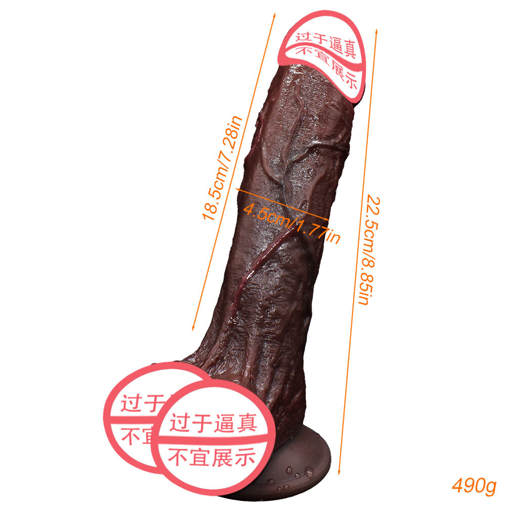 Иногородская торговля Черная серия Драконий костяной дилдо Секс-игрушки для женщин Реалистичный мягкий плоть Супер большой дилдо