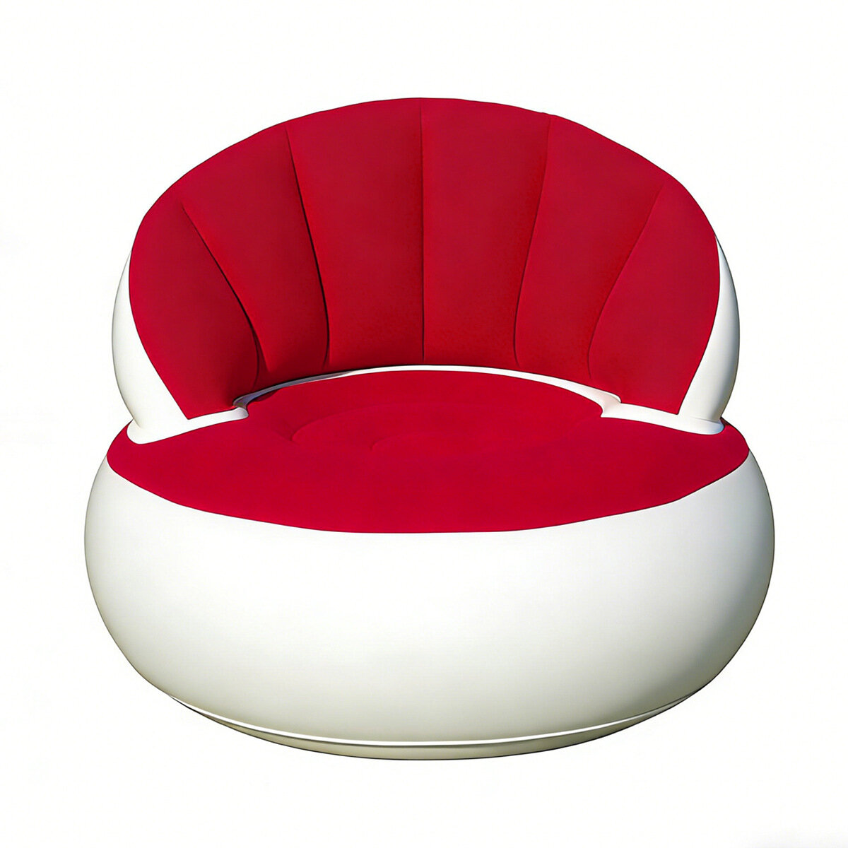 Новый надувной диван для улицы, одиночный кемпинговый надувной диван, утолщенный, с флокированием, складной ленивый реклайнер