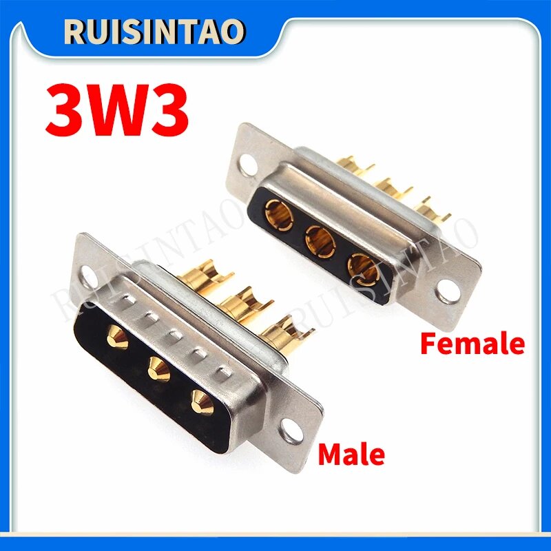 Разъем D-SUB Male 40A, позолоченный, 3W3