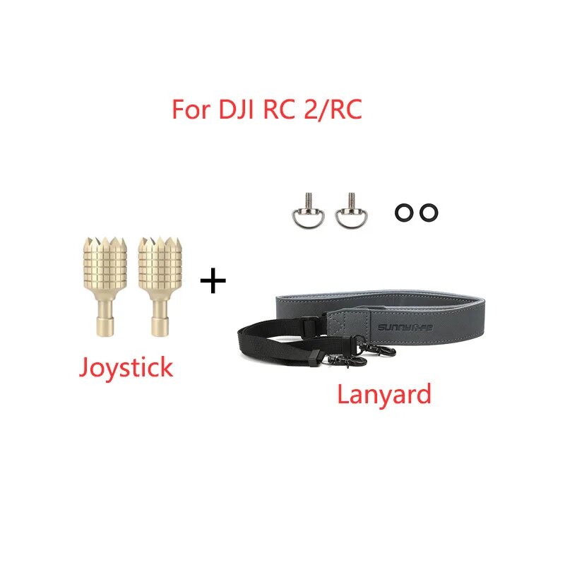 Ремешок и джойстики для DJI RC 2/RC с золотыми ручками