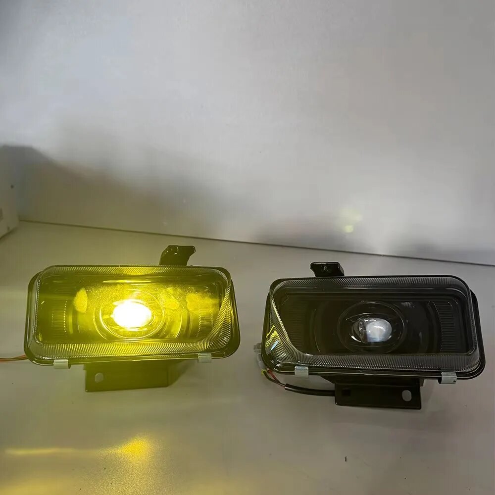 Пара светодиодных противотуманных фар для Isuzu ELF 700P Light Truck 2008- Противотуманные фары переднего бампера автомобиля Противотуманные фары указателя поворота A Pair yellow