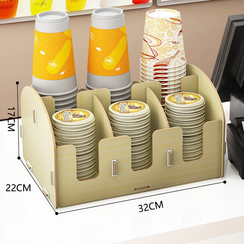 Настольный многофункциональный держатель для стаканов, одноразовая бумажная подставка для стаканов, диспенсер для стаканов в молочном чайном магазине, барная стойка в кофейне
