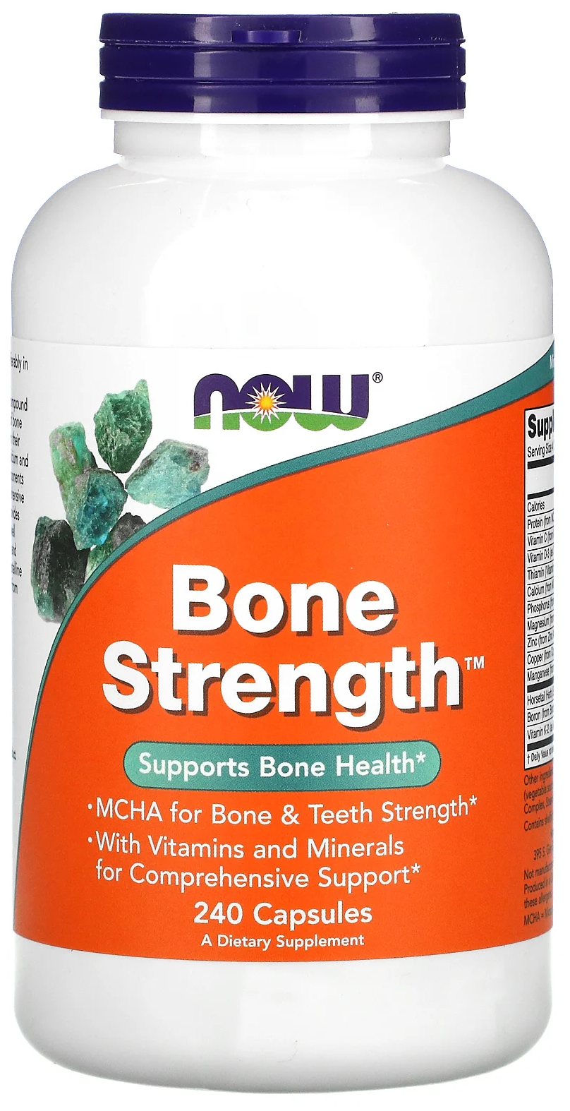 NOW Foods Bone Strength, Бон Стрейнч, поддержка костей 240 капсул