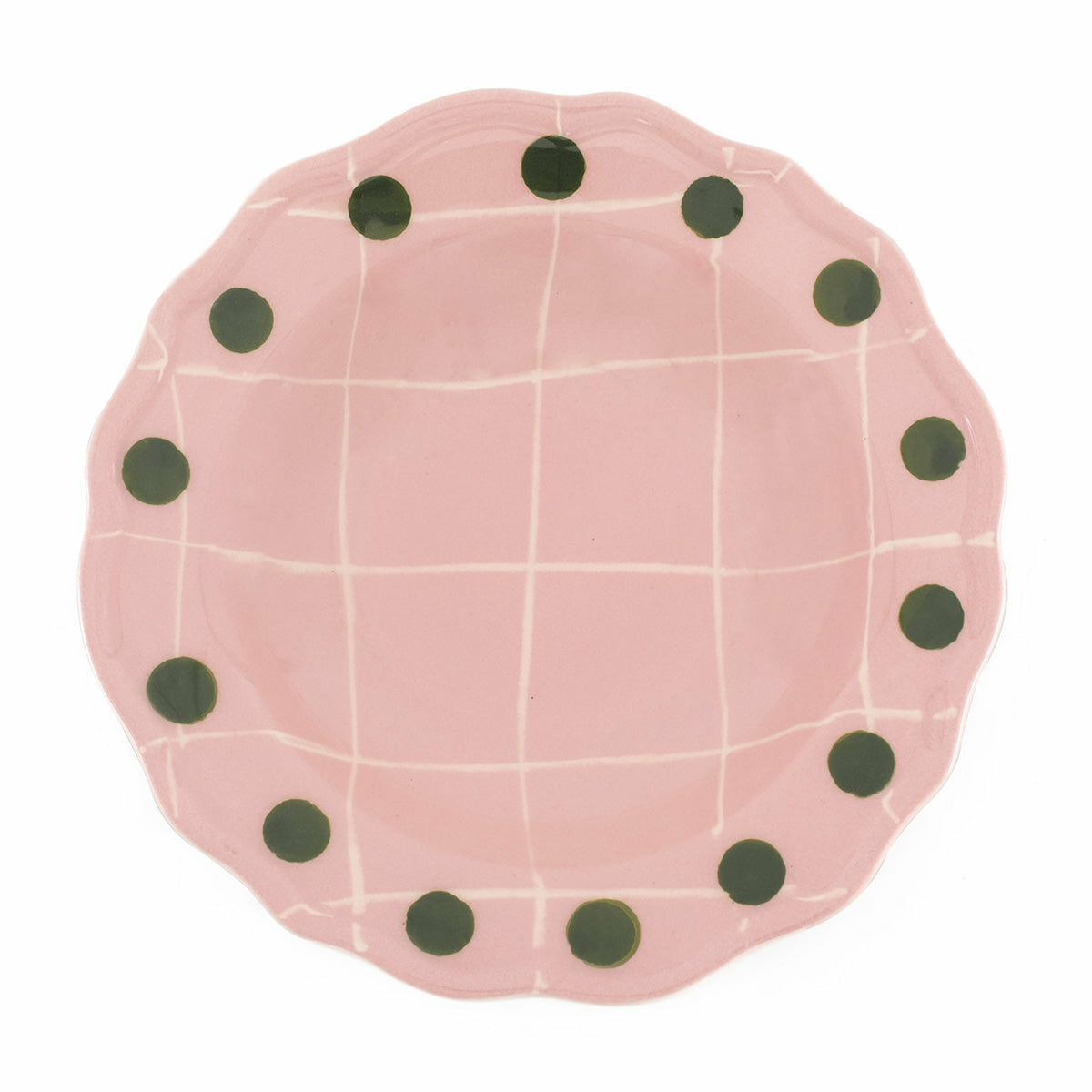 Глубокая тарелка Bitossi Home Quadri Quadri Pink QRI00306