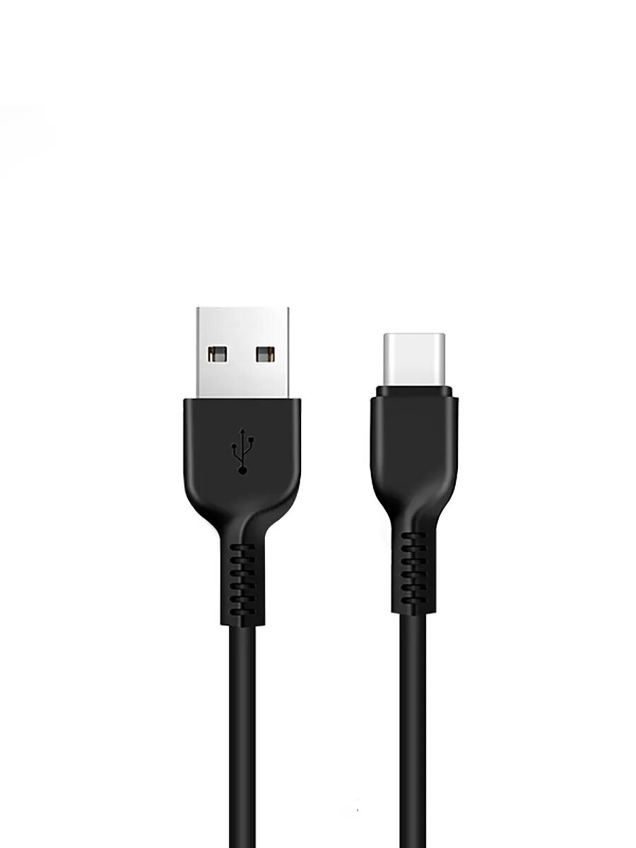 Кабель Hoco X13 USB to Type-C, 3А, 1 метр, черный / провод для зарядки Android