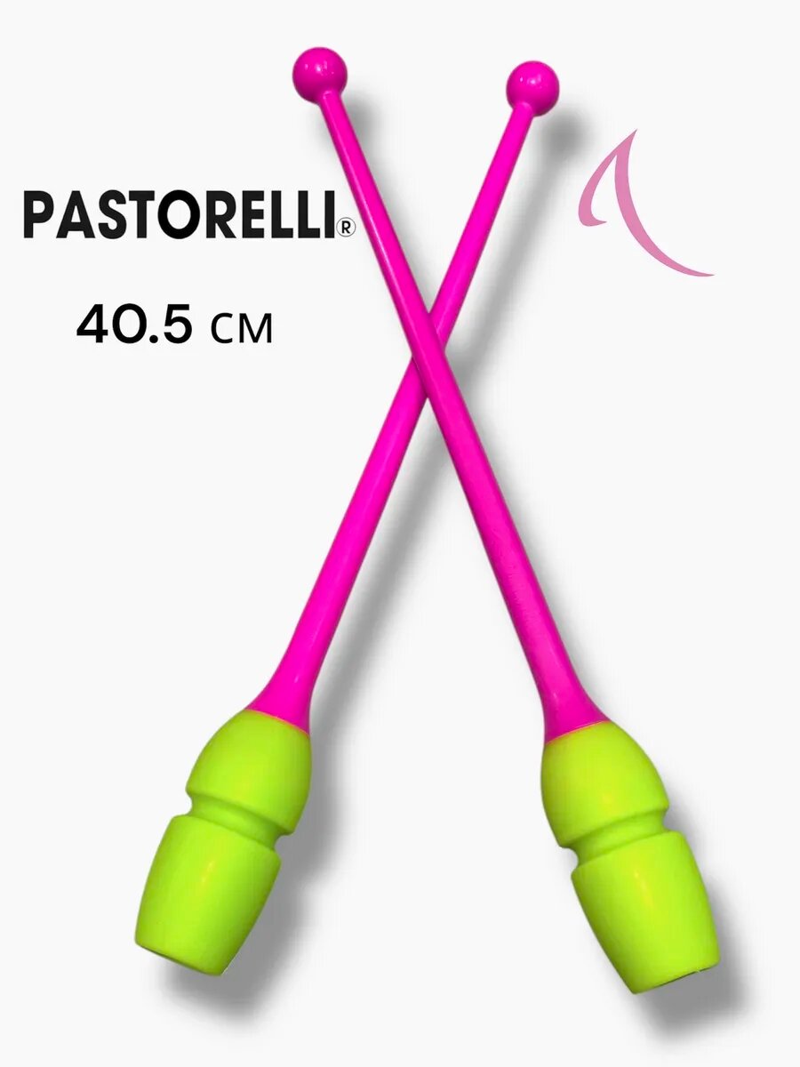 Булавы Pastorelli Masha, 40.5 см, розовый/салатовый