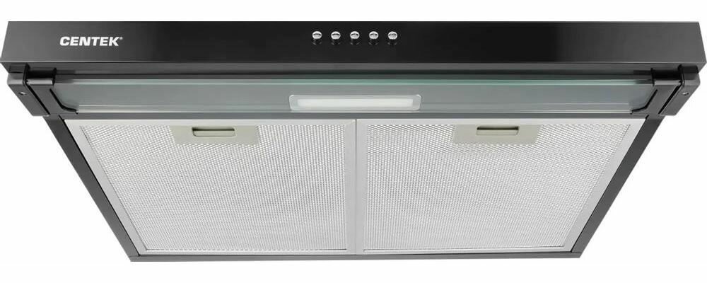 CENTEK Вытяжка кухонная CT-1800-50, черная