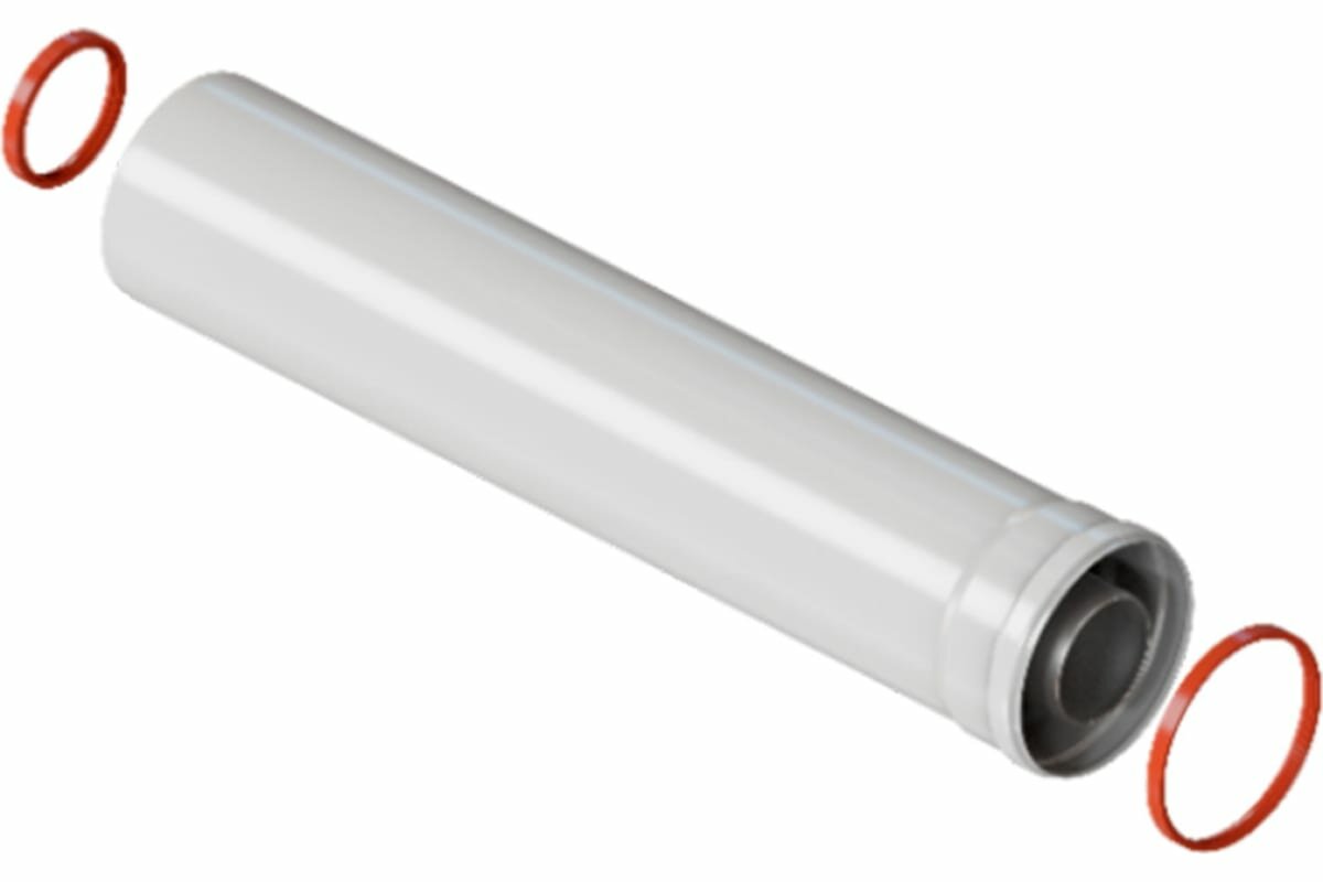 ROMMER Удлинитель дымохода коакс. раструбн. 60/100 l 1000 RCA-6010-001000 RG0091CSP6HDAF