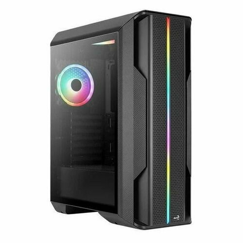 Корпус ATX Aerocool Splinter Duo-G-BK-v1, Midi-Tower, без БП, черный ...