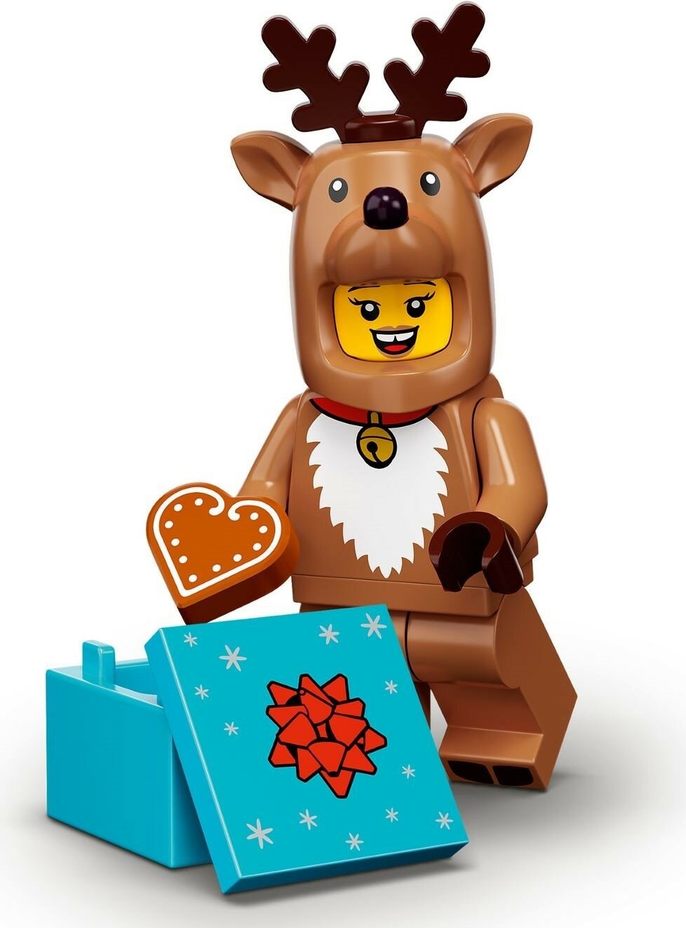 Минифигурка Лего 71034-4 : серия COLLECTABLE MINIFIGURES Lego 23 series ; Reindeer Costume (Девочка в костюме оленя)