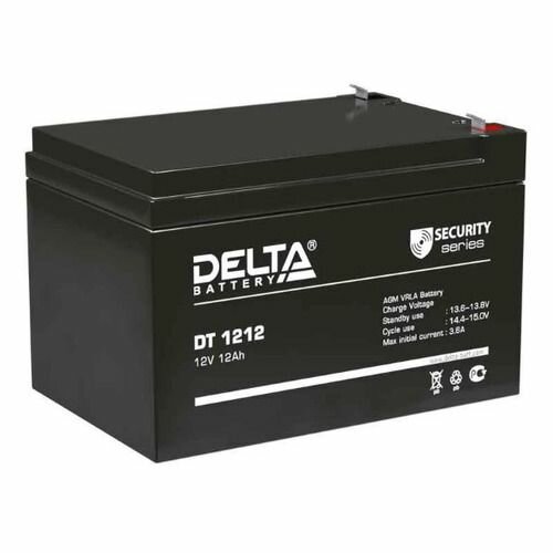 Аккумуляторная батарея Delta DT 1212 для ИБП 12В, 12Ач