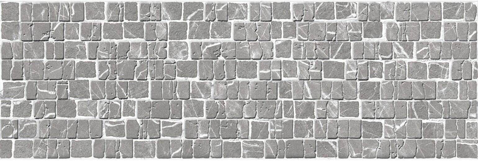 Керамическая плитка Alma Ceramica Laurent TWU12LRT27R размер 24,6x74 см серый рельеф матовый для стен