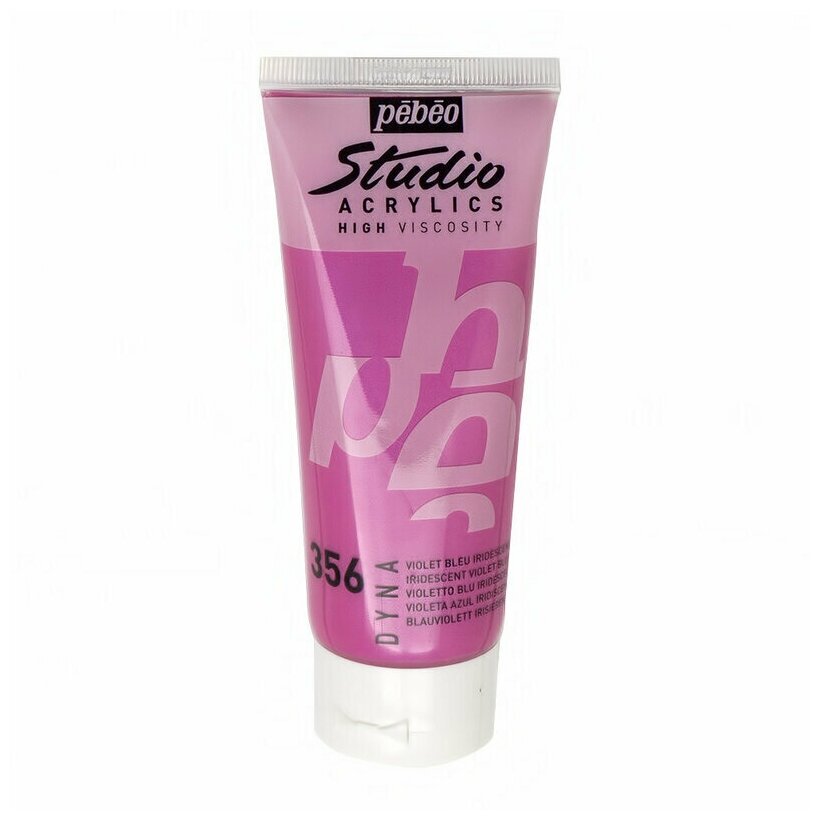 Краски акриловые PEBEO Studio Acrylics DYNA 100 мл 832-356 фиолетово-голубой иридисцентный