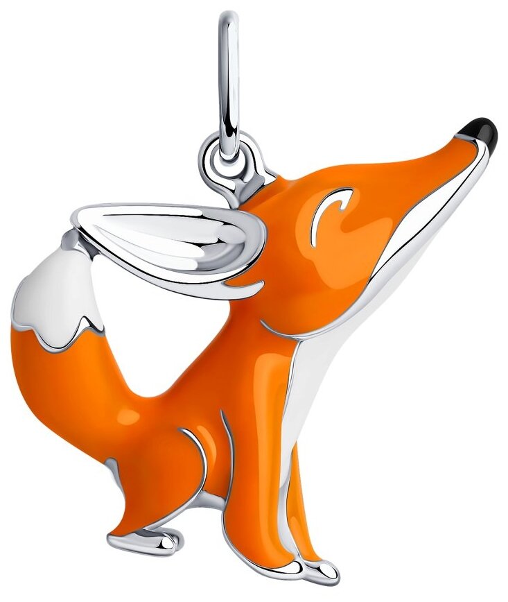 Подвеска, серебро, 925 проба, родирование, эмаль