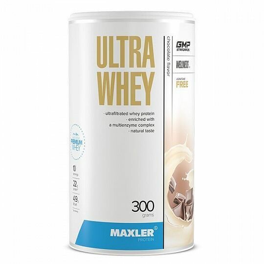 Сывороточный протеин для набора мышечной массы, Maxler Ultra Whey 300 g (can) (Chocolate Milk)