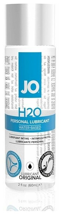 Нейтральный лубрикант на водной основе JO Personal Lubricant H2O - 60 мл.