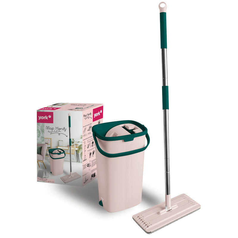 Набор для уборки York "Handy" ведро 10л с отжимом, швабра с насадкой из микрофибры, 319721