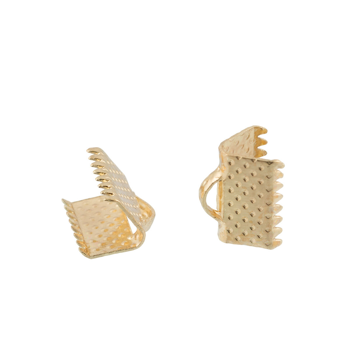 Концевик 30 шт 10х7 мм "Zlatka" упаковка спайка 5х6 шт FMK-E01, 05 под золото