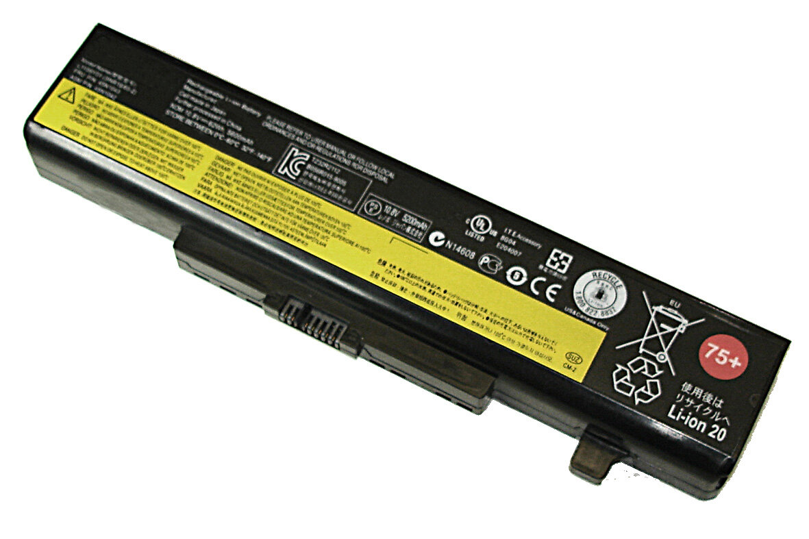 Аккумулятор для ноутбука IBM Lenovo IdeaPad Y480, G580, Z480, B590, P585, N586 ( L11L6Y01) 11.1V 5600mAh 62Wh, черный, усиленный, HS/ORG