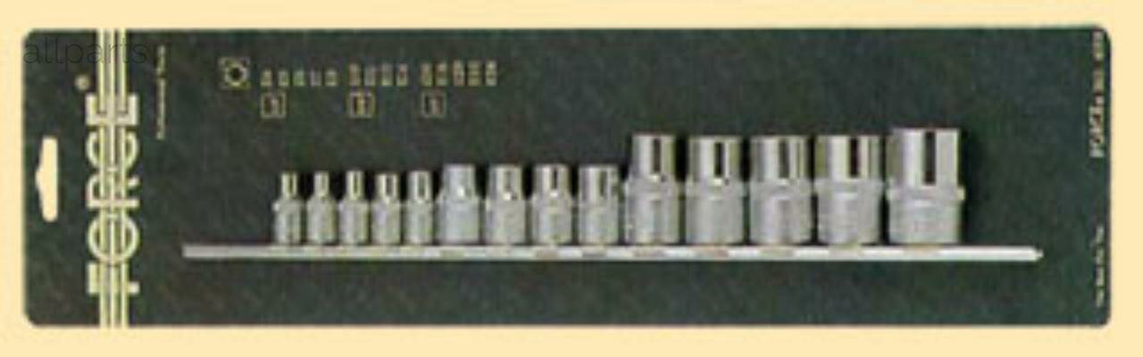 FORCE 4158 Набор головок TORX E4-E24 1/4&3/8&1/2DR 14пр FORCE 4158