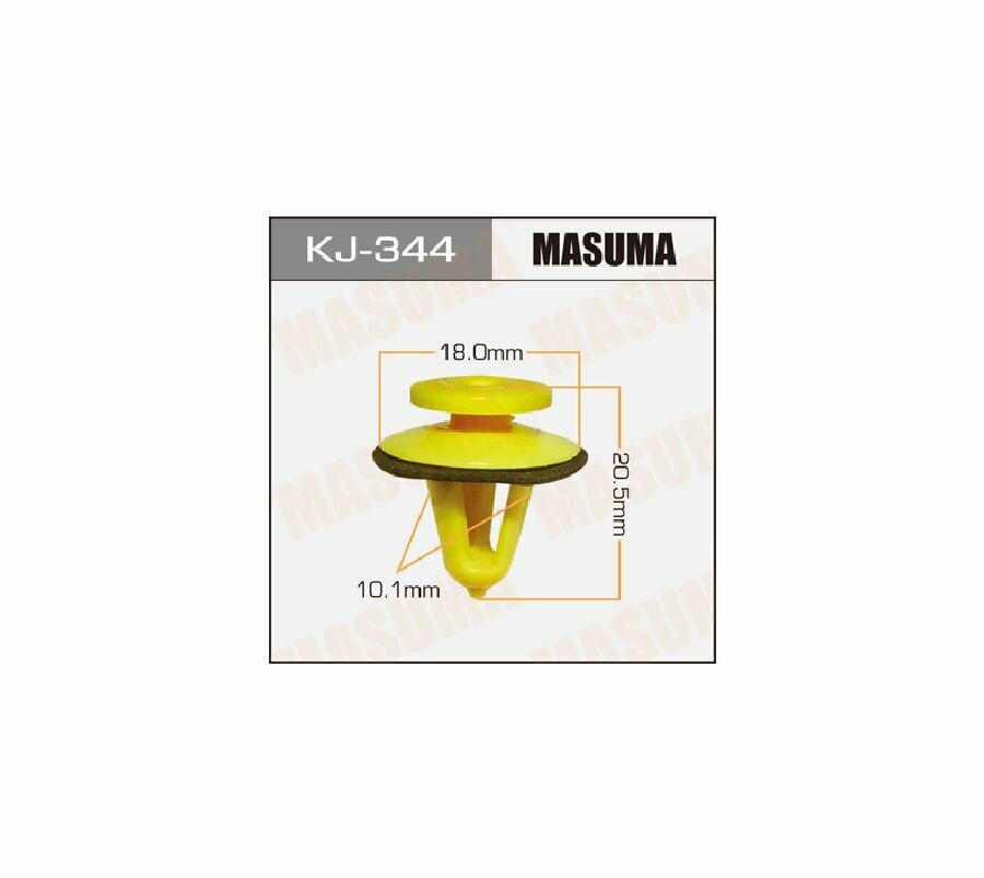 Клипса автомобильная (автокрепеж) MASUMA344-K