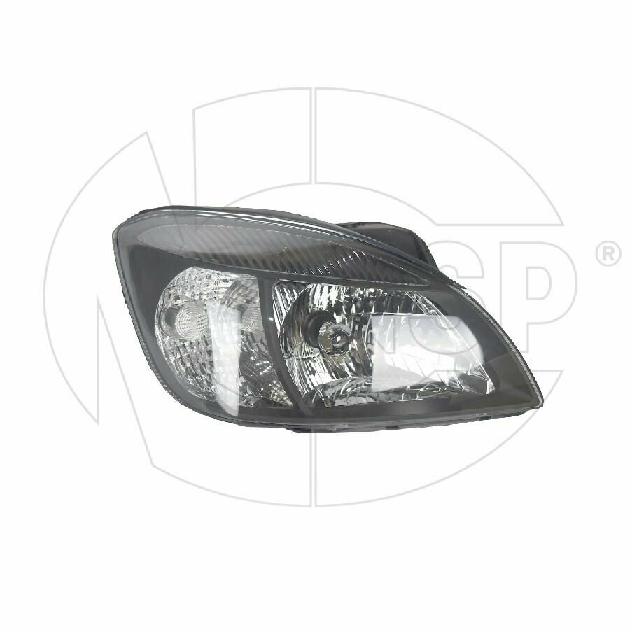 Фара правая KIA Rio II (06-11) (черная), NSP NSP02921021G620