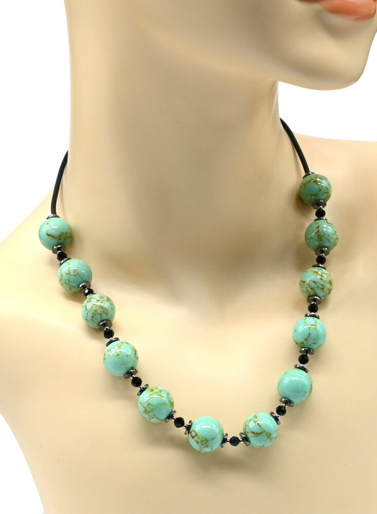 Колье, бирюза