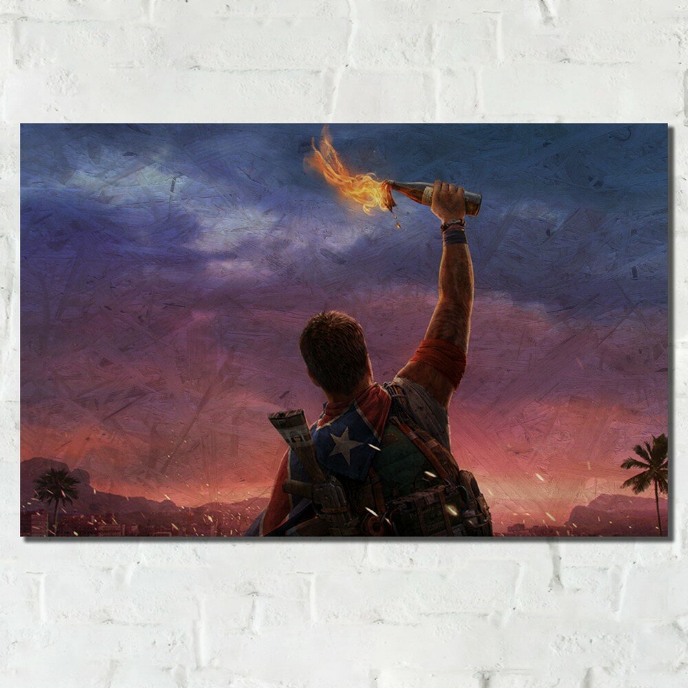 Картина интерьерная на рельефной доске ОСП Игры Far Cry 6 - 14333